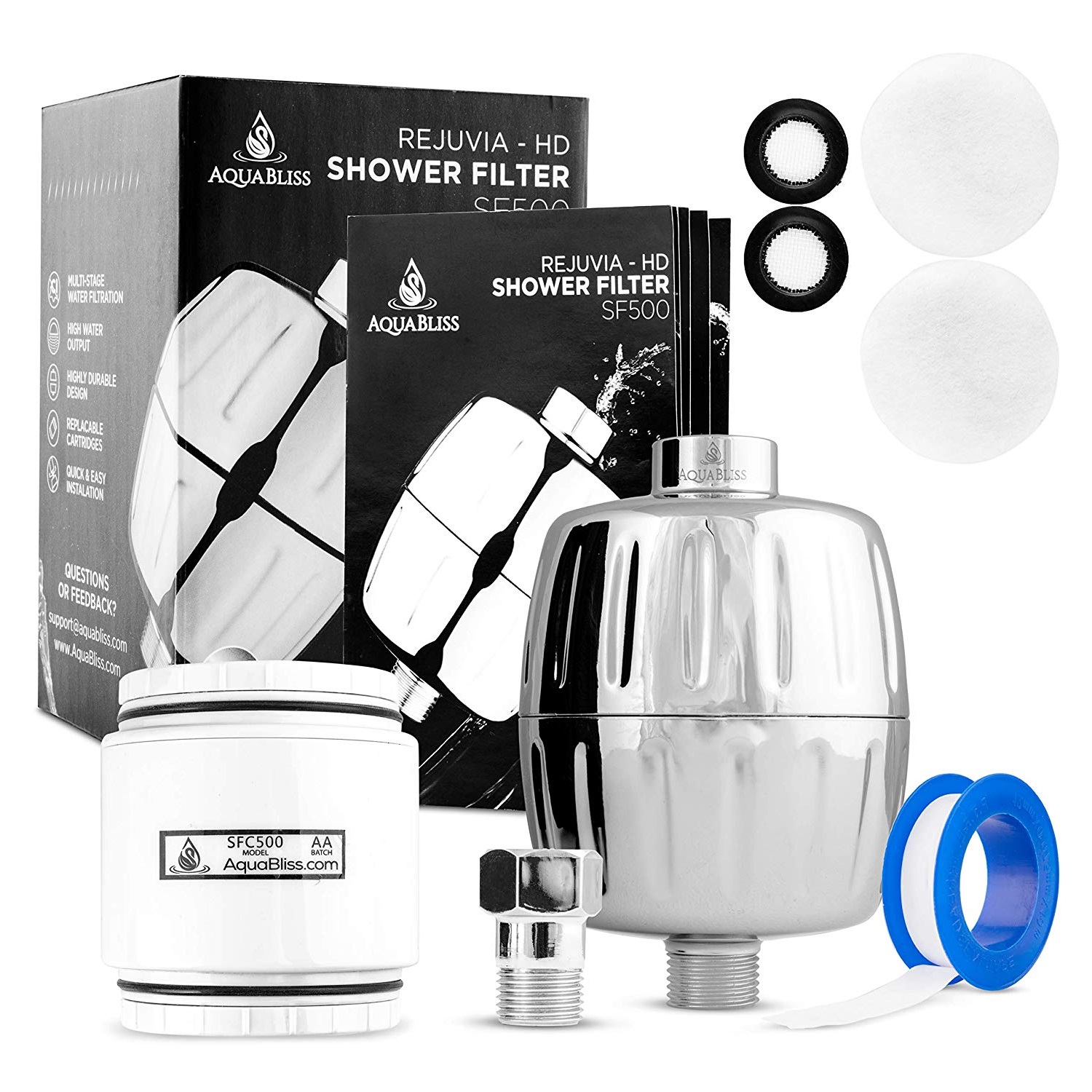AquaBliss Universal Multi-Stage Shower Filter for Sensitive Skin